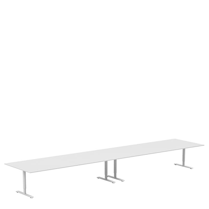 Meeting table for 18-20 people, white/white | Lanab