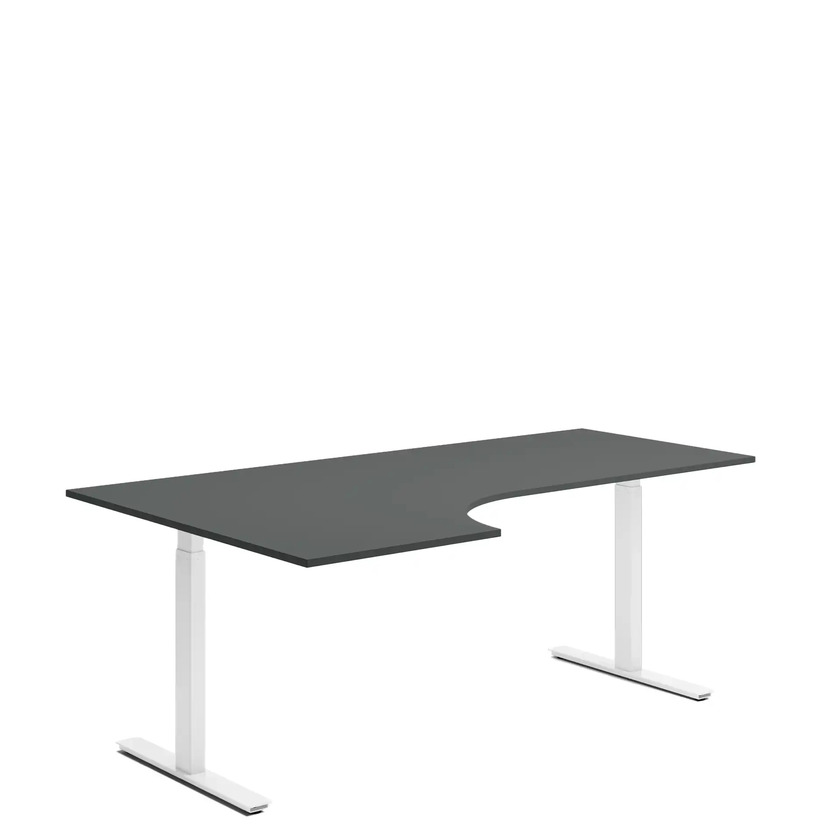 Left-handed desk EF Smart white 2000 X 1200 | Lanab