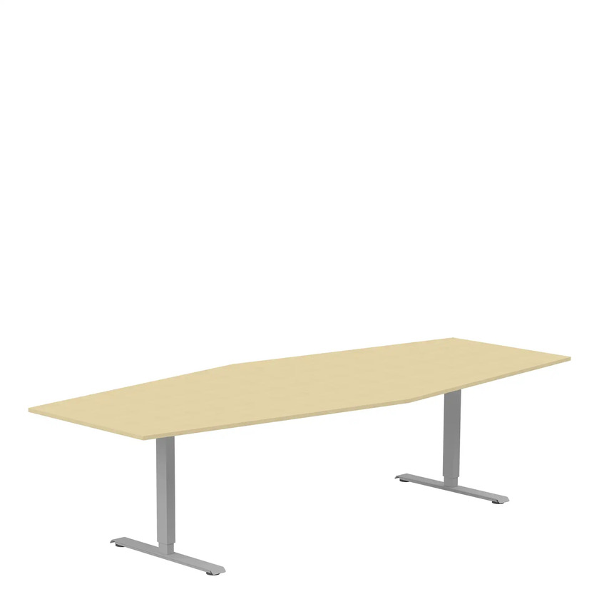 Conference table 2800 X 1200 X 800 birch/silver | Lanab