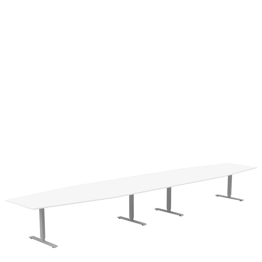 Conference table 5600 X 1200 X 800 white/silver | Lanab